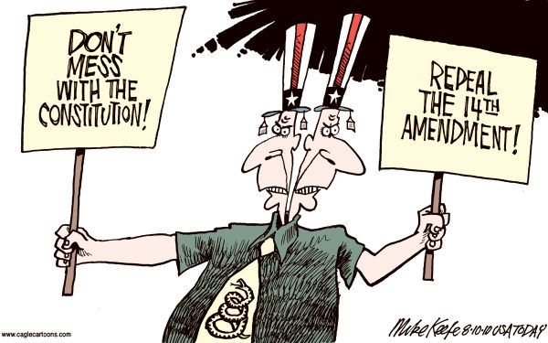 11th Amendment Political Cartoon